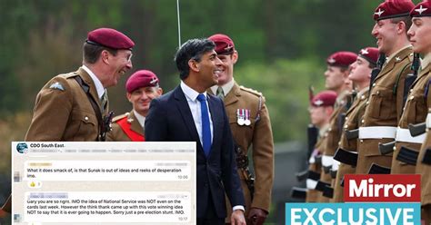 Furious Tories Say Rishi Sunak Must Be Stopped Over National Service Mirror Online