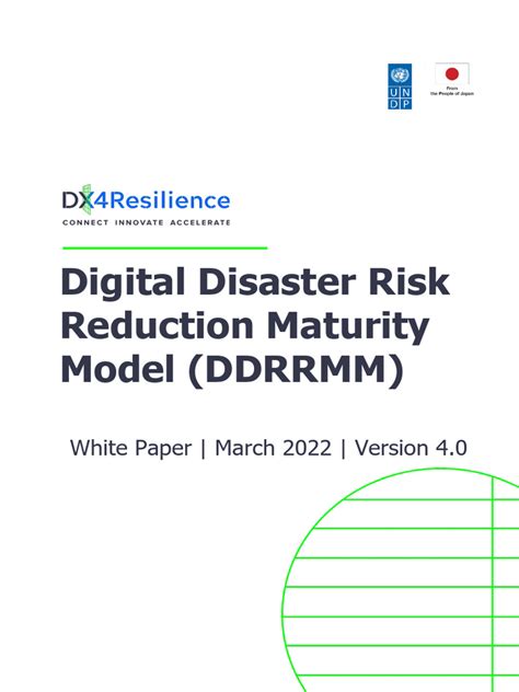 Undp Digital Disaster Risk Reduction Maturity Model Ddrrmm White Paper September 2022