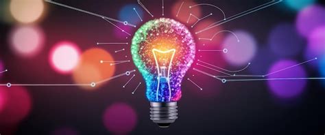 Premium Photo Futuristic Light Bulb Innovation