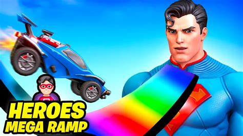🦸 Heroes Mega Ramp Xxl 🚀 1125 6850 0685 By Geen Fortnite Creative Map Code Fortnite Gg