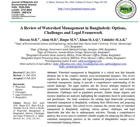 md abdul quader khan on linkedin publication in journal of materials