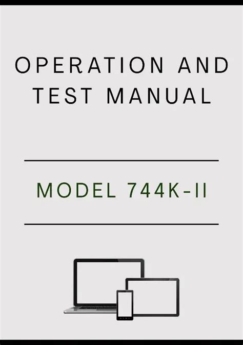 Model 744k Ii Loader Operation And Test Manual Pdf Autotune Direct