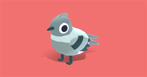 Gray Flycatcher Quirky Series Characters Unity Asset Store