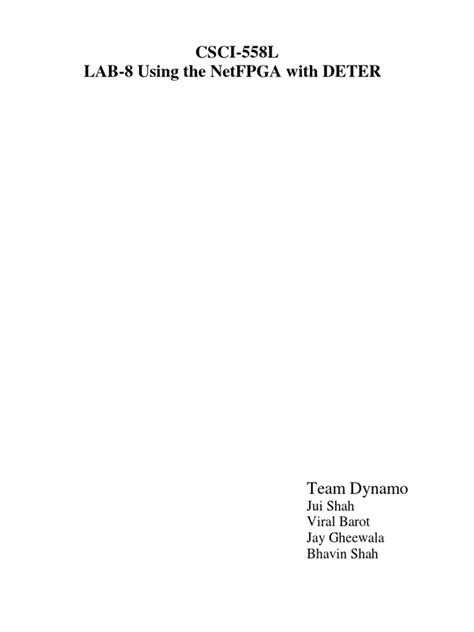 Teamdynamo Lab8 Pdf Router Computing Firewall Computing