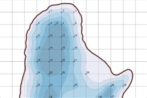 32 Final Sampling Sites Overlaid On The Sediment Distribution Map
