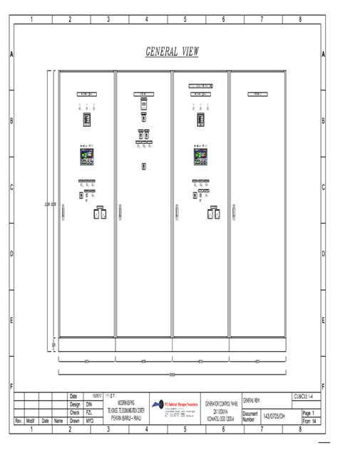 Panel Gcp Ttc Pekan Baru As Built Drawing Pdf