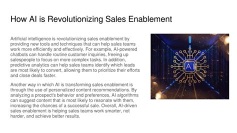 Ppt Revolutionizing Sales Empowering Teams With Ai Driven Sales