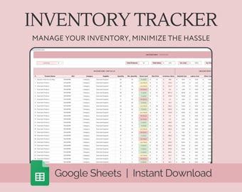Small Business Inventory Tracker Spreadsheet | Google Sheets Management ...