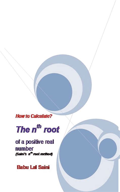how to calculate the nth root of a positive real number