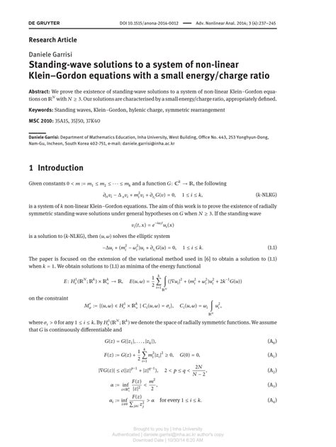 Pdf Existence Of Positive Solutions To A Semi Linear Elliptic System With A Small Energy