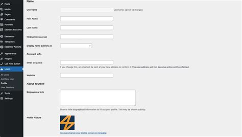 How To Update Your Profile Information Ninety Web Design