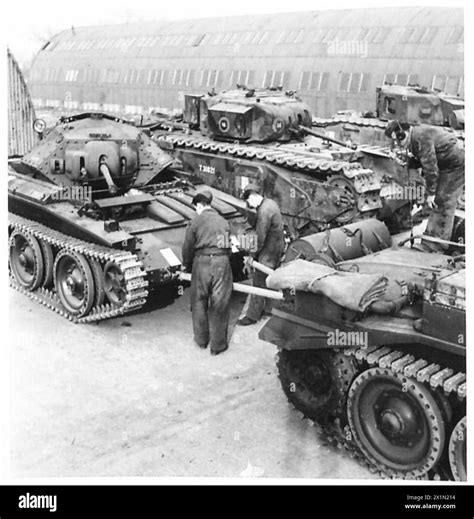 Crusader Tank Coupling Valentine In Rear To Crusader Tank British