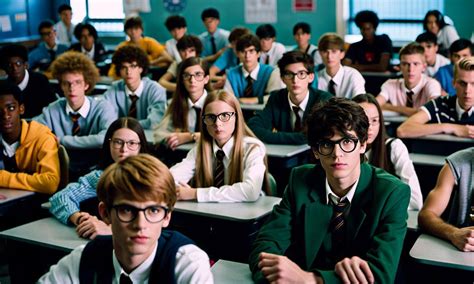 A High School Classroom Filled With Teenage Nerds By Anonymous51 On A High School Classroom Filled With Teenage Nerds By Anonymous51 On