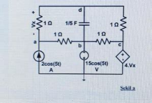 Solved Calculate The Voltage Vx T In The Circuit In The Chegg Com