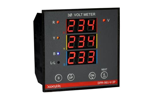 Three Phase Volt Meter