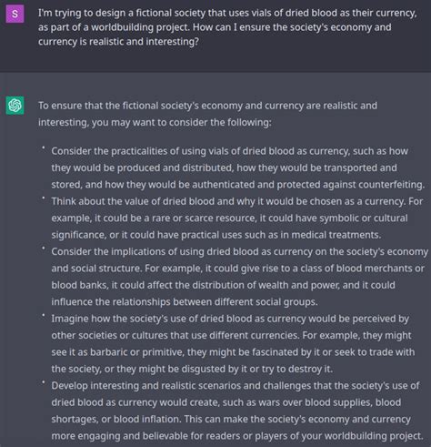 Tip Bounce Your Ideas Off A Chatbot Rworldbuilding