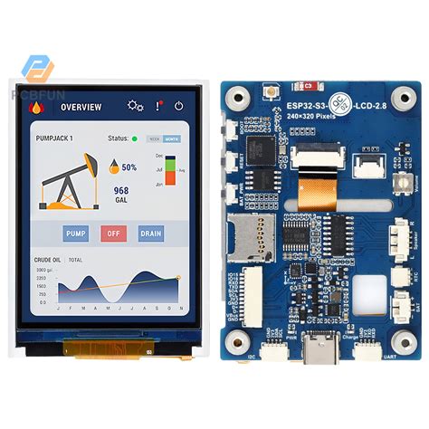 pcbfun esp32 s3 lcd 2 8 esp32 s3 lcd 2 8b esp32 s3 2 8 นิ้วหน้าจอ lcd