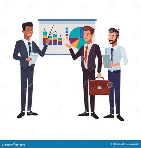 Business Presentation Teamwork Stock Vector Illustration Of Success Professional 140684607