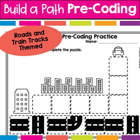 Build A Path Coding Concepts Printable Cut And Paste Worksheets