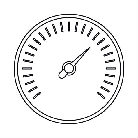 Speedometer Icon Outline Style 14464637 Vector Art At Vecteezy