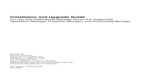 DFM Installation And Upgrade Guide PDF Document