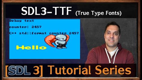 Sdl3 Ttf Extension Library Setup And Hello World Example Live Code [sdl3 Episode 23] Youtube