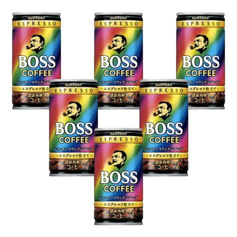 Suntory 三得利boss彩虹山混合即飲咖啡 185g 6 Cans 星集市