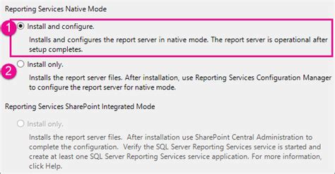 install reporting services 2016 native mode report server sql server