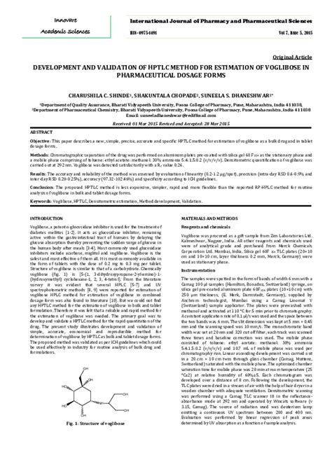 pdf development and validation of hptlc method for estimation of