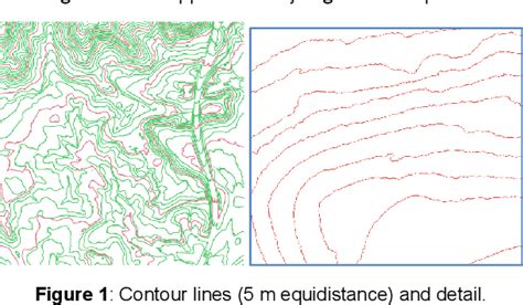 Figure 1 From Noise Reduction In Contour Lines And Slope Maps From