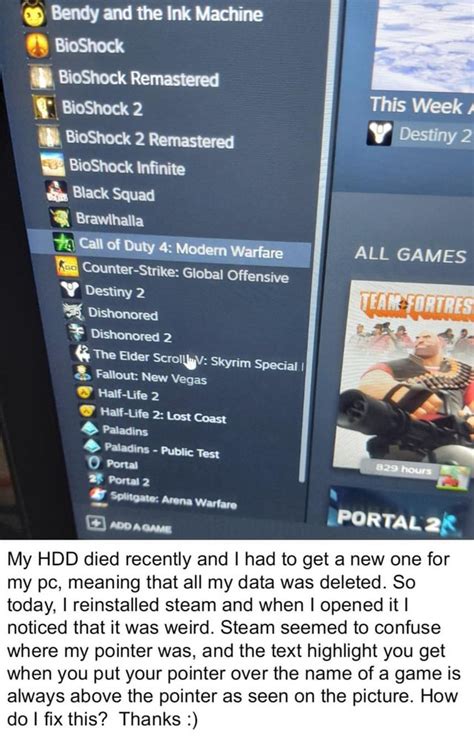 My Pointer Is Weird Rsteam