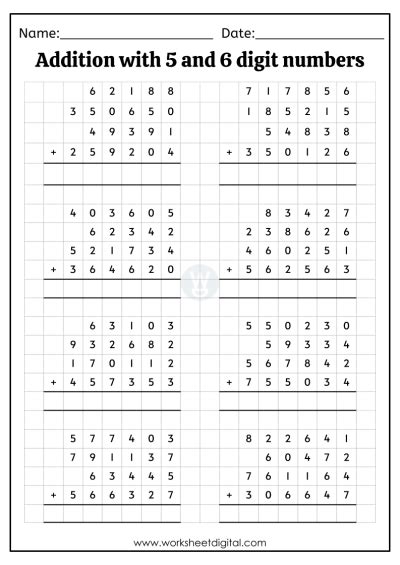 Addition Worksheets