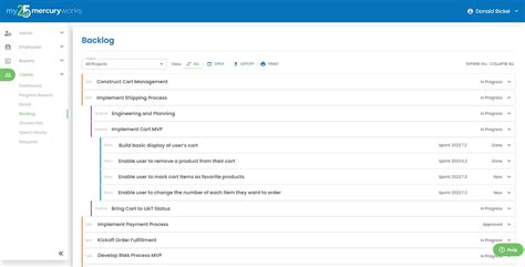 Agile Backlog Collaboration Mercuryworks Custom Application Development