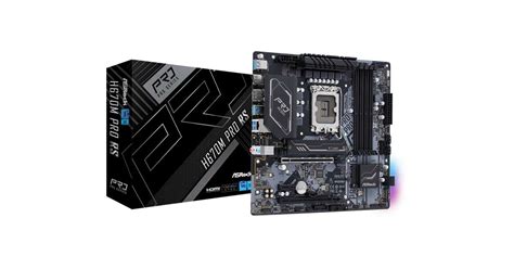Asrock H670m Pro Rs Intel H670 Lga 1700 Micro Atx