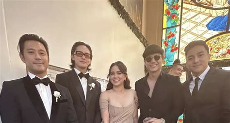 Ruru Madrid Jak Roberto Other Kapuso Stars Attend Luane Dy Carlo Gonzalez Wedding Gma News