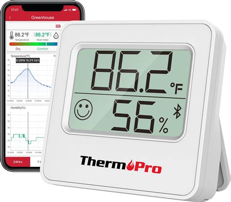 Thermopro Tp50 Digital Hygrometer Indoor Thermometer Humidity Monitor With Temperature Humidity