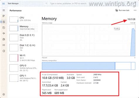 How To Check RAM Size Speed Manufacturer And Other Specs In Windows WinTips Org