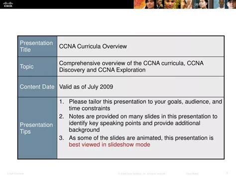 PPT CCNA Curricula Overview PowerPoint Presentation Free Download ID 454399