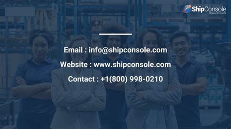 ShipConsoles Multi Carrier Shipping API PPT