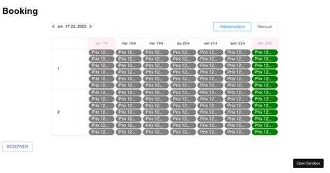React Big Scheduler Examples CodeSandbox