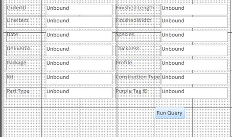 Query Access Search Form Is Not Including Null Values Database