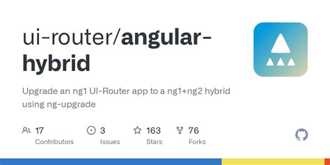 GitHub Ui Router Angular Hybrid Upgrade An Ng1 UI Router App To A Ng1 Ng2 Hybrid Using Ng Upgrade