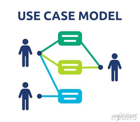 Uml Diagram Use Case Model Vector Illustration Posters For The Wall Posters Graphic