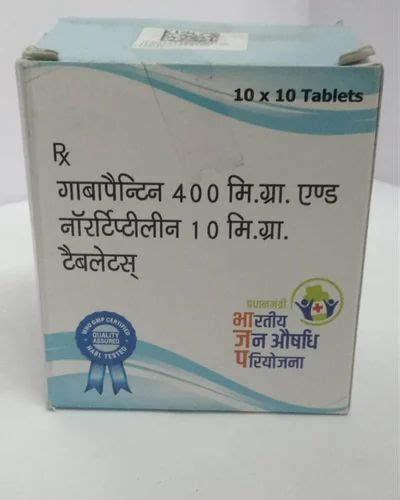 400mg 10mg Gabapentin 400mg Nortriptyline 10mg Tablets Prescription At