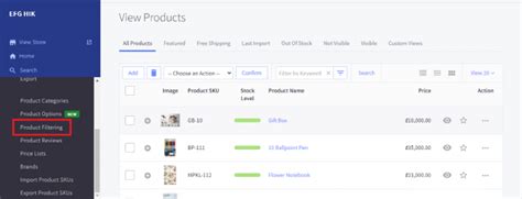 product filtering for bigcommerce examples of faceted search