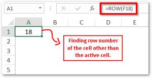 ROW Function In Excel Get Cell Row Number Excel Unlocked