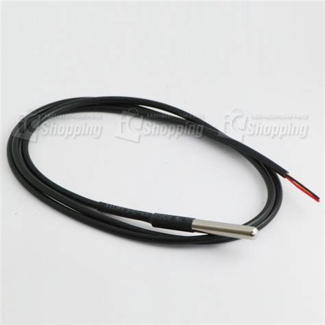 icshop 1米 2米 5米 ds18b20 溫度感測器 熱電偶 不鏽鋼封裝防水型 水溫 溫度 探頭 傳感器 蝦皮購物