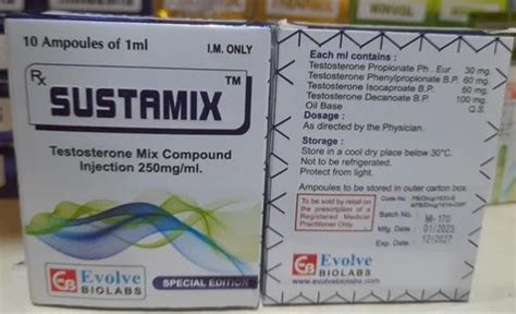 SUSTAMIX 250 Injection at ₹ 900/box | Sustanon Injection in Nagpur | ID ...