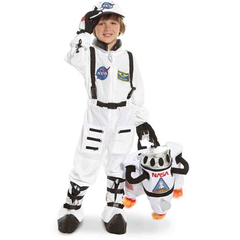 NASA Jr. Astronaut Suit Toddler Halloween Costume, White - Walmart.com ...