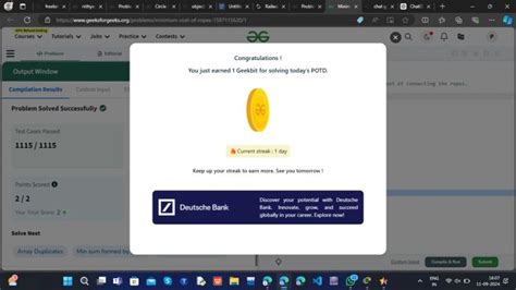 Completed Potd Challenge With Deutsche Bank Nithya Manasa Posted On The Topic Linkedin